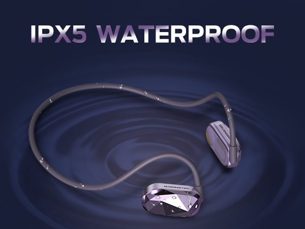 Monster Aria Air Conduction Headphone – Dark Purple | Aditek Distribution